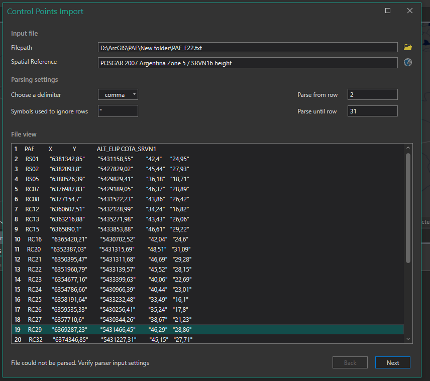 Solved: Problem with Importing GCPs - Esri Community