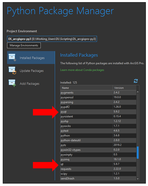PyQt (Python Package) missing from Pro 2.7.x Packa... - Esri Community