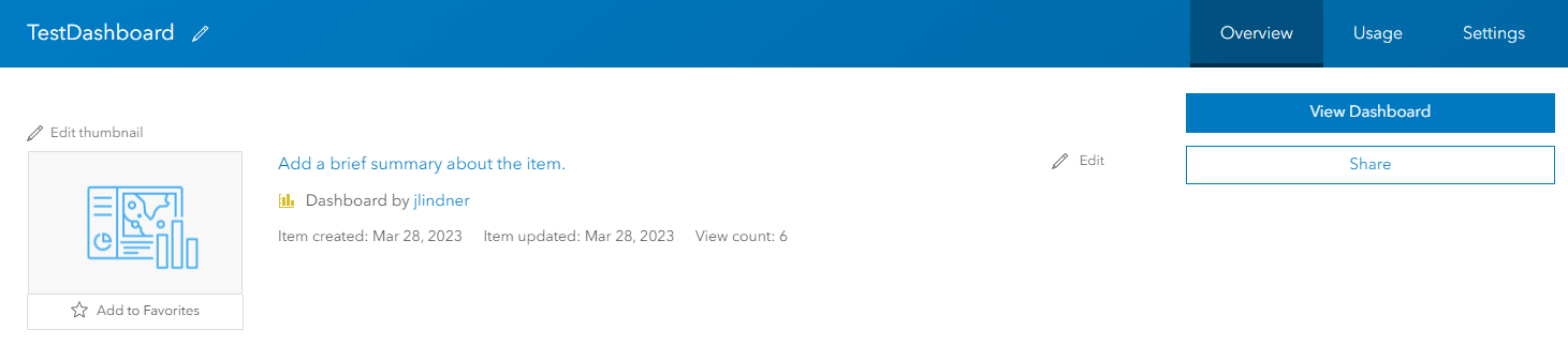Edit existing Dashboard - Esri Community