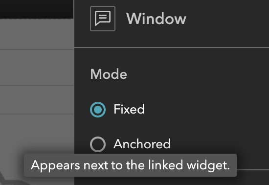 Show / Hide Window onclick - Esri Community