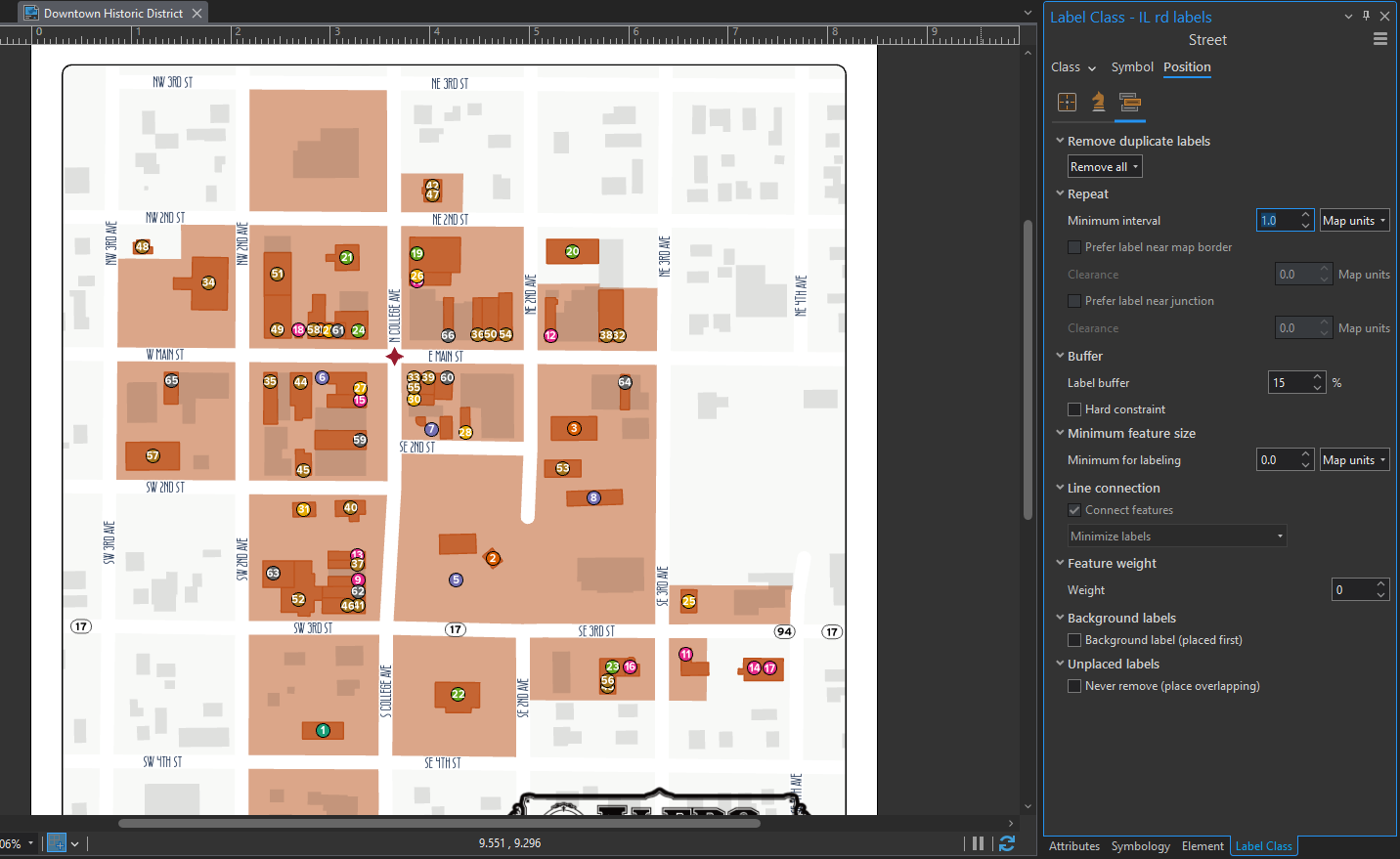 Street placement labeling style -- avoid intersect... - Esri Community