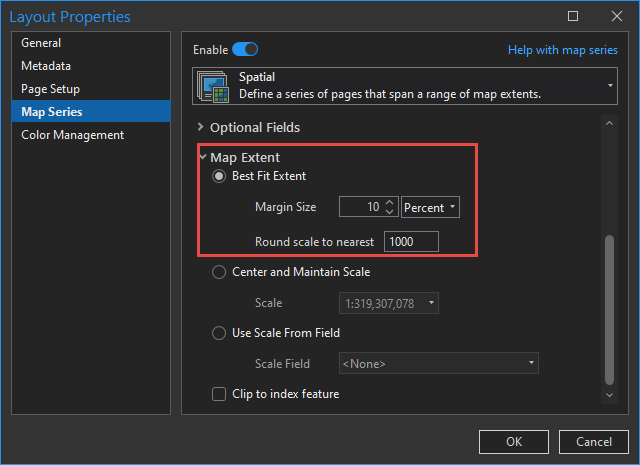 Map scale within map series - Esri Community