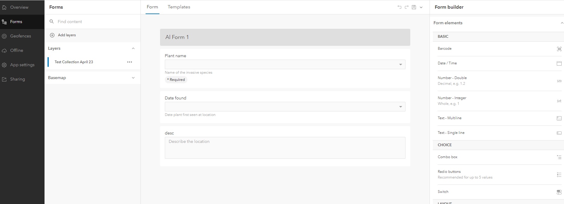 New field maps form with attachment - Esri Community