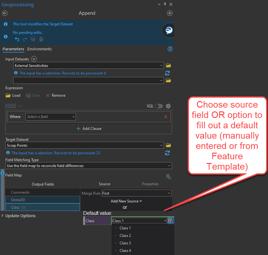 Enhance Append Tool to Allow Python/Arcade Express... - Esri Community