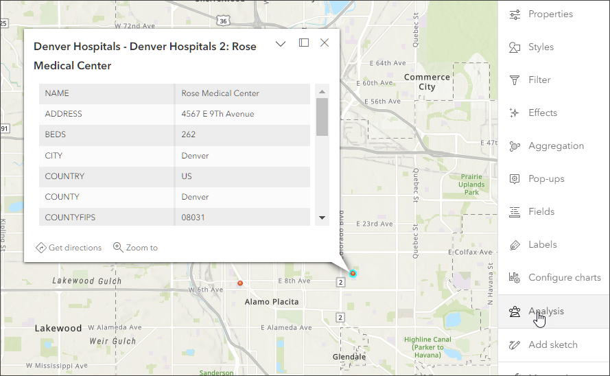 Missing Analysis button in Web Viewer - I am Creat... - Esri Community