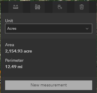 Measurement widget default unit - Esri Community