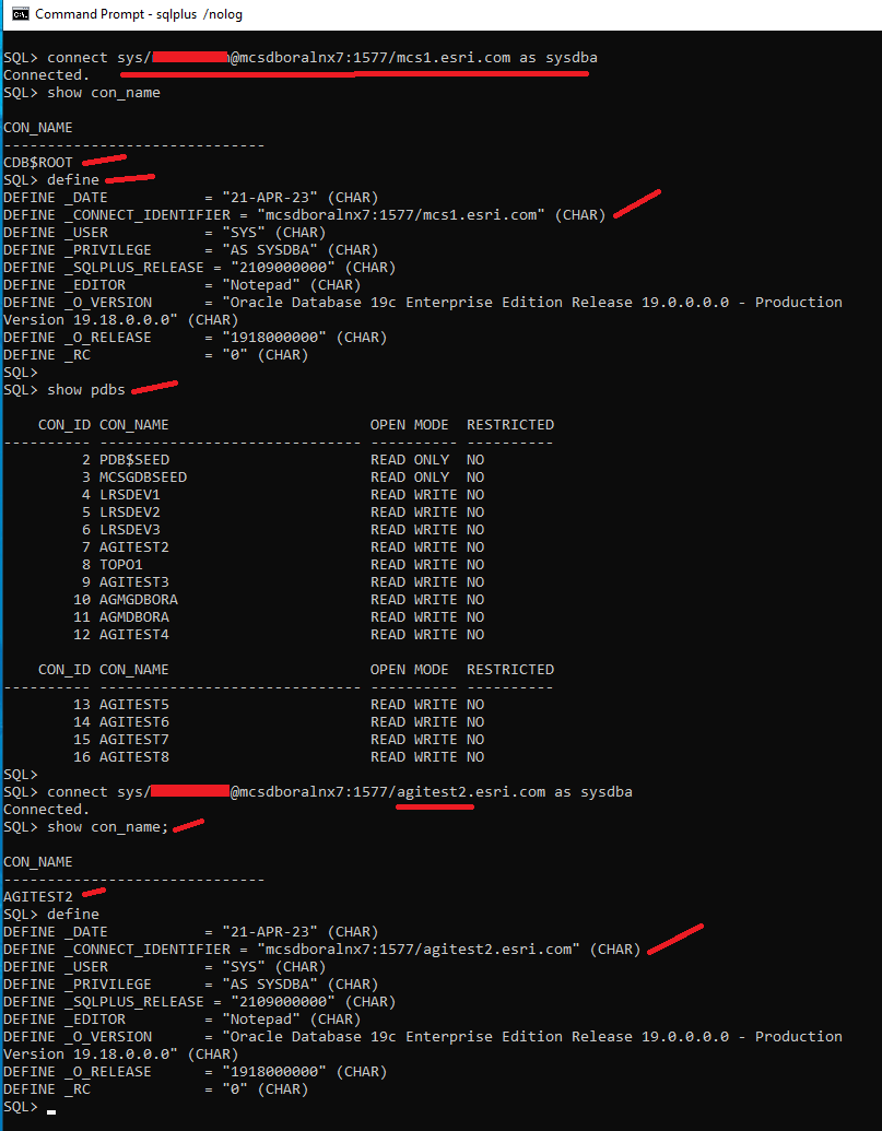What is the pluggable database (PDB) called in an ... - Esri Community