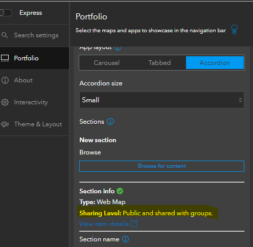 Portfolio App - Esri Community