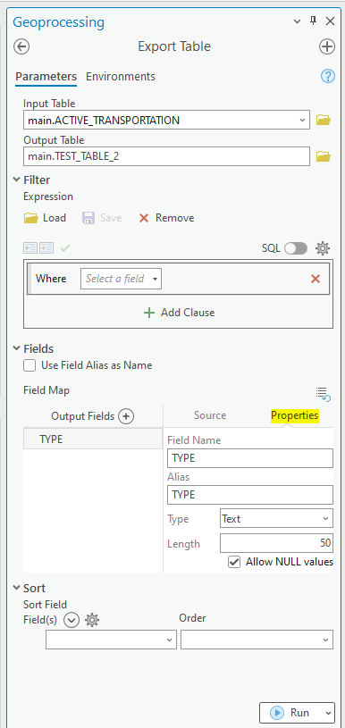 Export Table GP tool — Option to remove field doma... - Esri Community