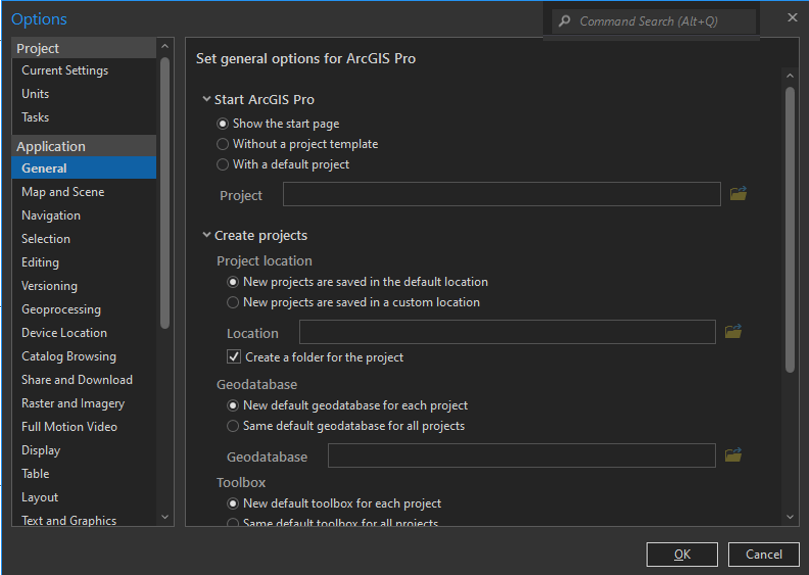 Search box for "Options" ArcGIS Pro - Page 2 - Esri Community