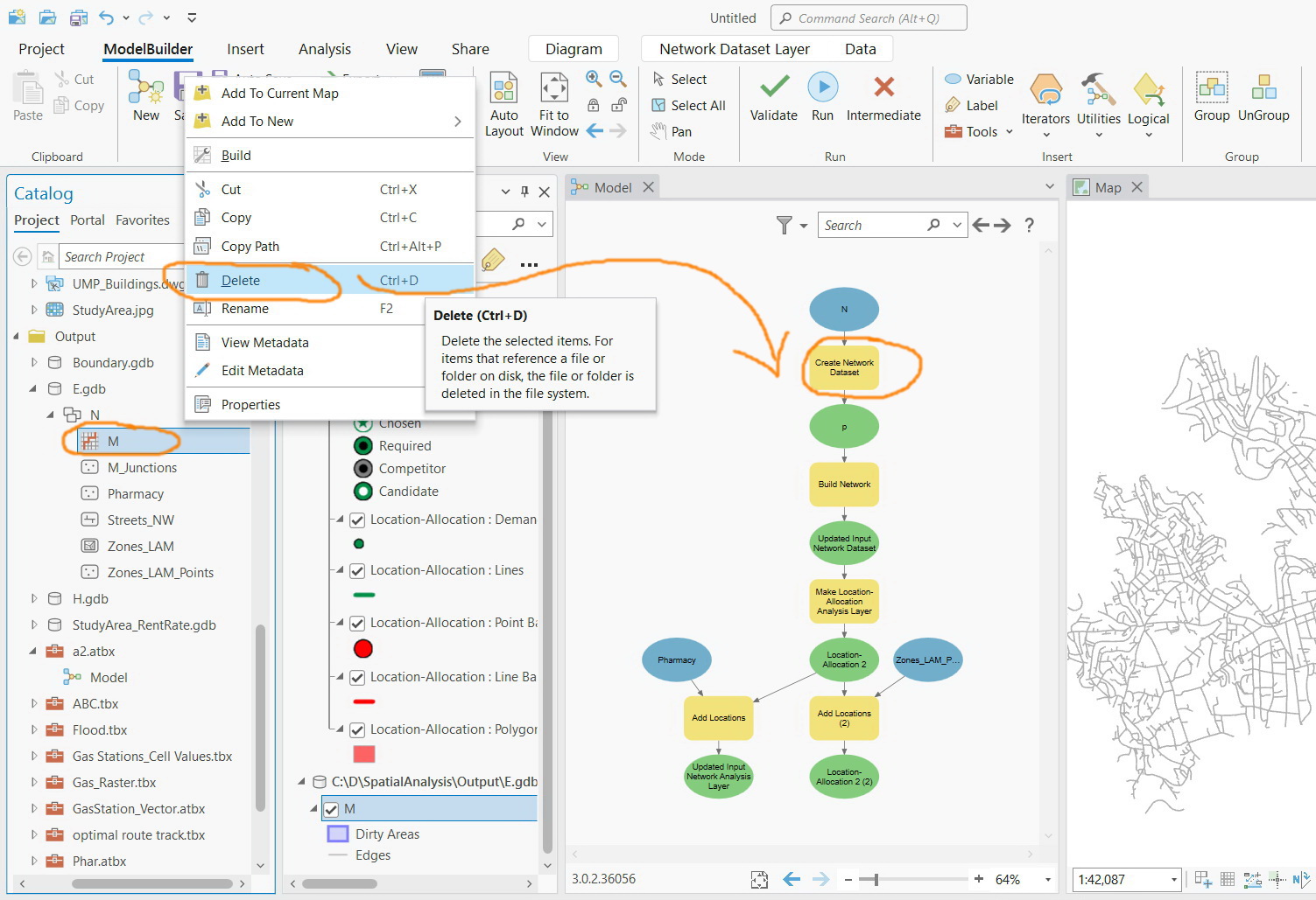 ArcGIS Pro 3.0.2: How to delete the “network datas... - Esri Community