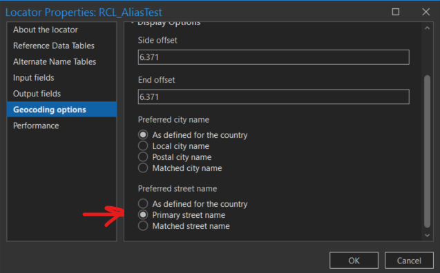 Locators should return primary route names when an... - Esri Community