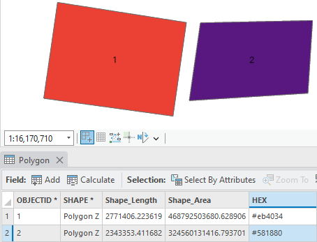 How to color features specific HEX colors using co... - Esri Community