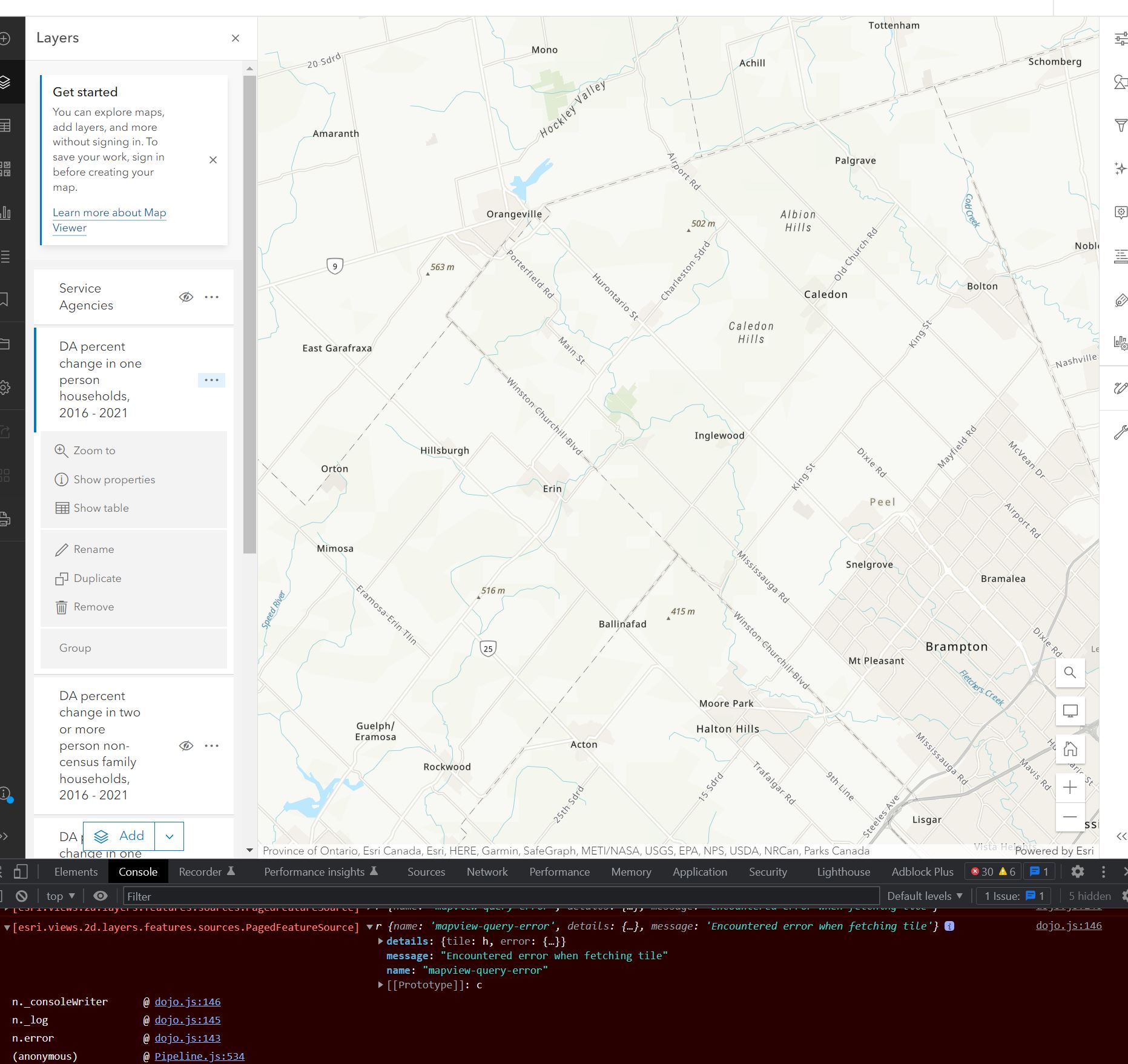 Layers don't display in Web Map, but appear normal... - Esri Community