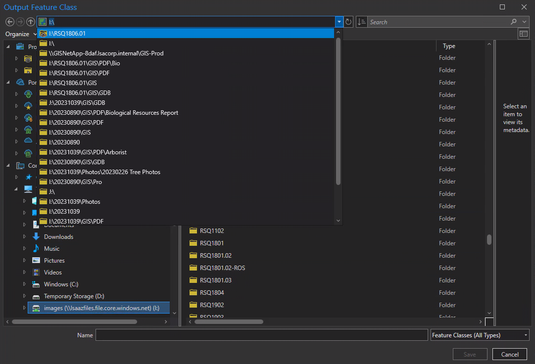 Bring back the Default Folder and Default Database... - Esri Community