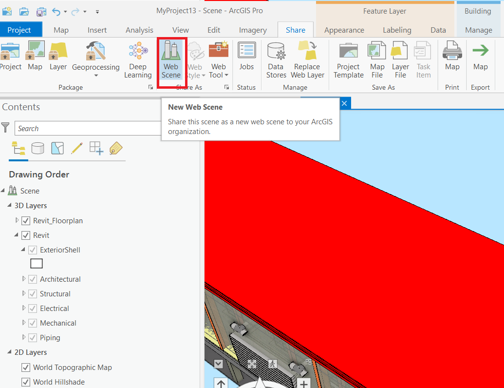 Solved: Failed to share a web scene from ArcGIS Pro to AGO... - Esri ...