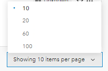 Show more than 10 items per page by default - Esri Community