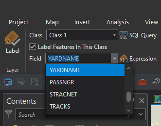 Labeling ribbon -- label class field dropdown -- e... - Esri Community