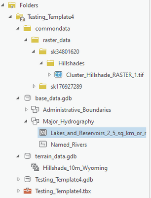 Create project template file without copying data ... - Esri Community