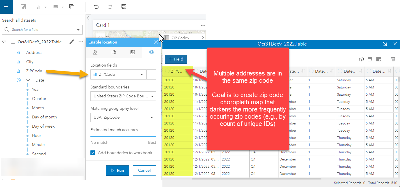 Solved: Create Zip Code Choropleth Map via Enable Location... - Esri Community