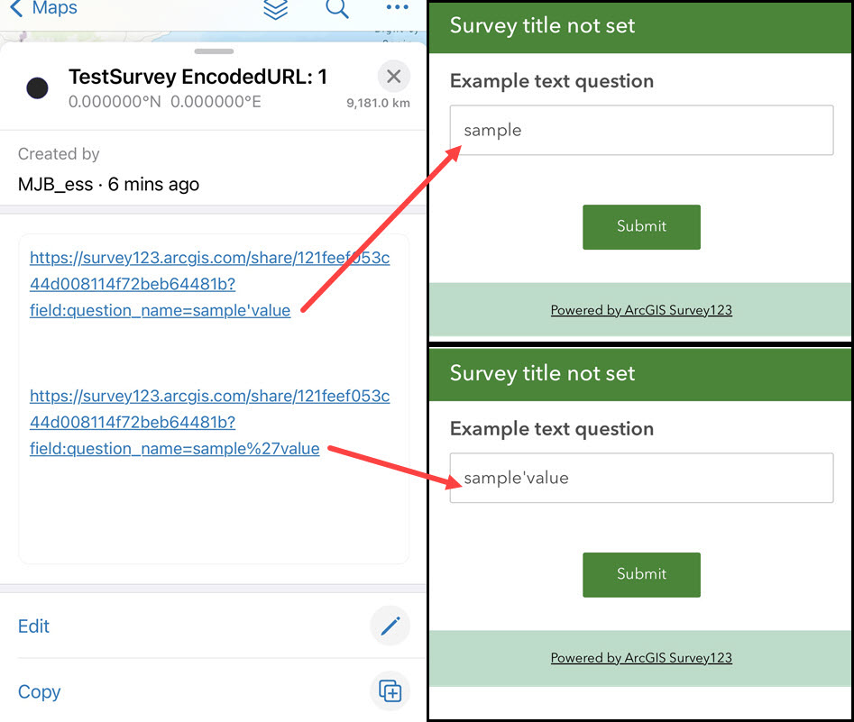 Field Maps -> Survey123 Auto Populating Survey Que... - Esri Community