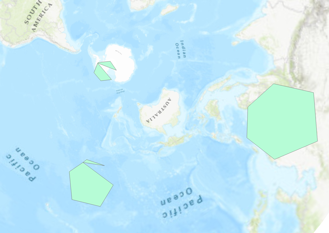 Polygon geometry at antimeridian and poles not dra... - Esri Community