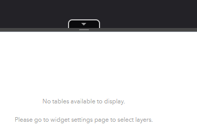 Default/No data message for tables/charts - Esri Community