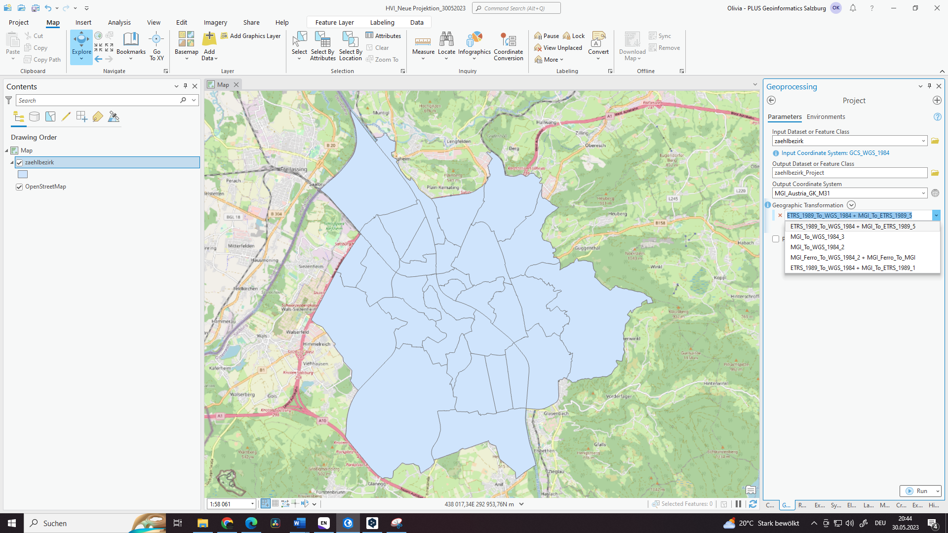 Projections The Layer With The Wrong Projection C Esri Community