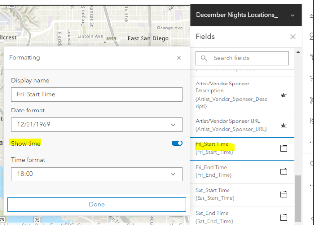 Show Time with Dynamic Content in a List widget - Esri Community