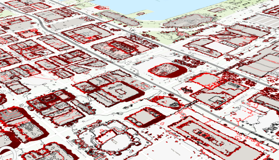 LiDAR drawing using contours show no z height in s... - Esri Community
