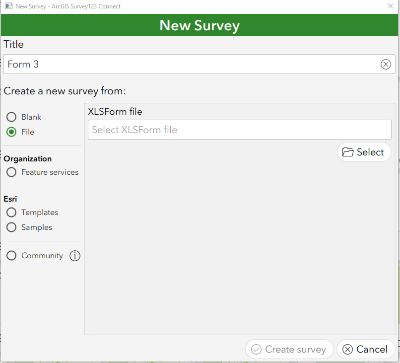 How to share a Survey 123 design (created in Conne... - Esri Community