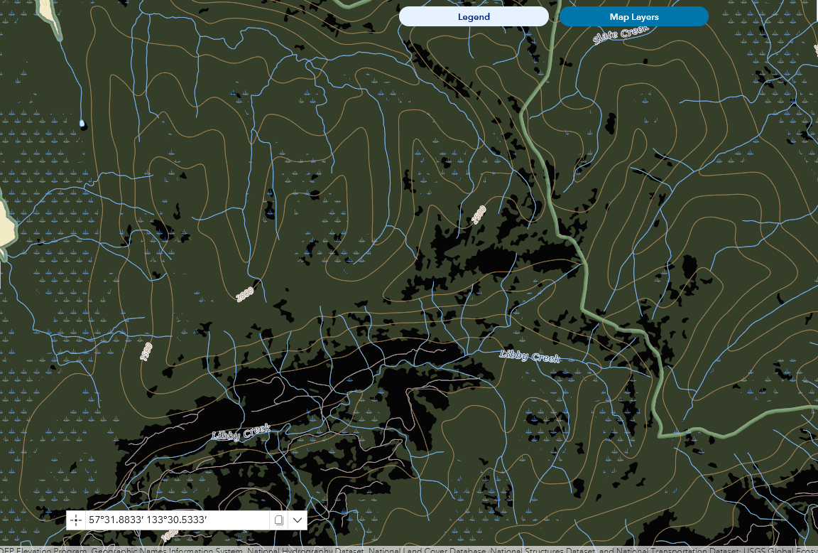 USGS National Map basemap, why it is drawing dark ... - Esri Community