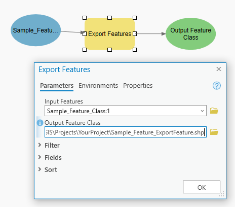 Convert feature class to shape file in model build... - Esri Community
