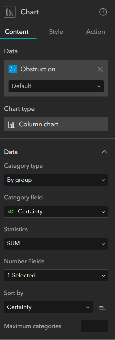 Make a chart based on a category group and a value... - Esri Community
