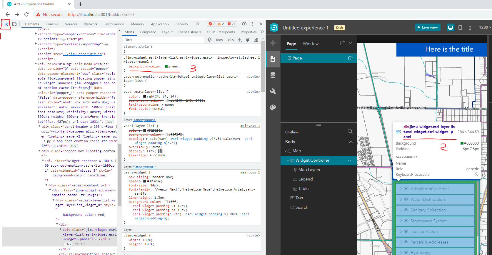 Solved: Change layer list border color - Esri Community