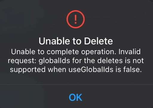 Error: Unable to Delete. Invalid request: global... - Esri Community