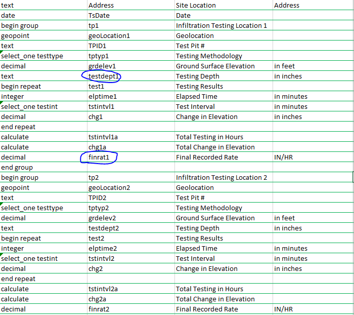 Survey123 Report with repeat table that excludes c... - Esri Community Survey123 Report with repeat table that excludes c... - Esri Community