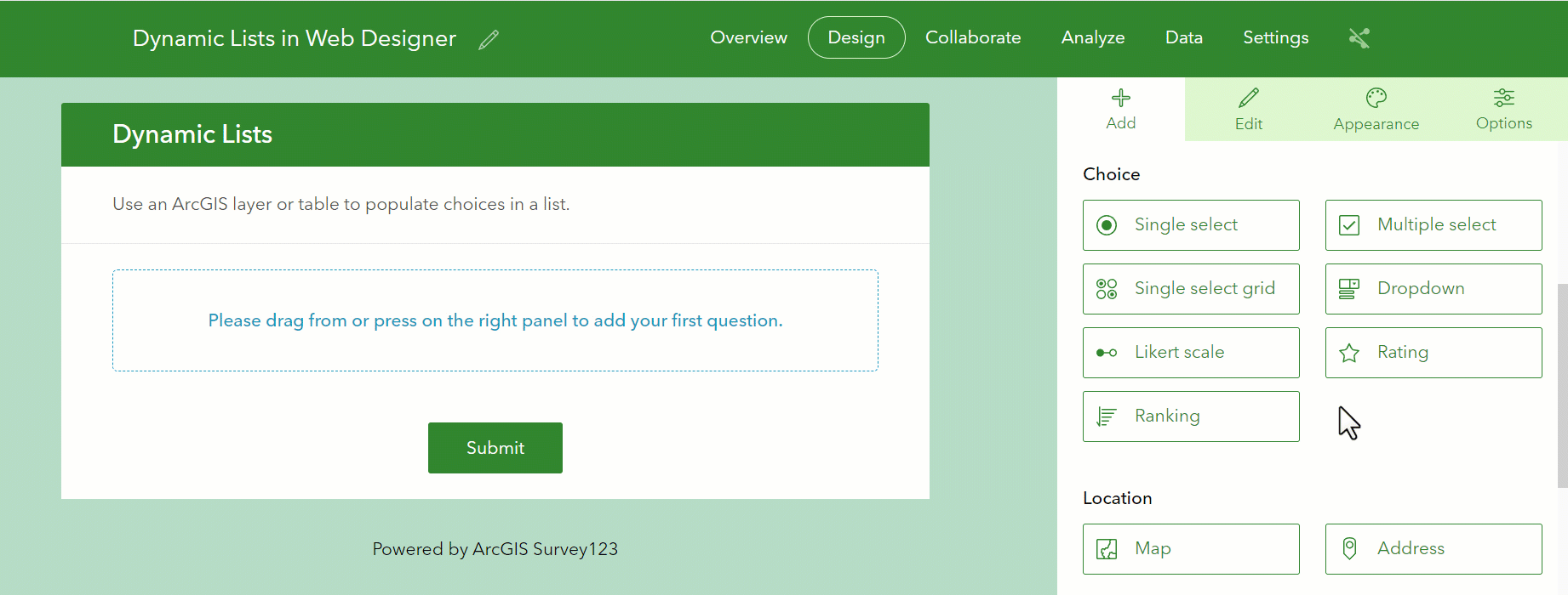 Survey123 Tricks of the Trade: Dynamic lists (Web ... - Esri Community