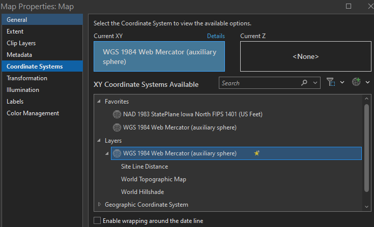 Which Coordinate Systems for a Map in ArcGIS Pro i... - Esri Community