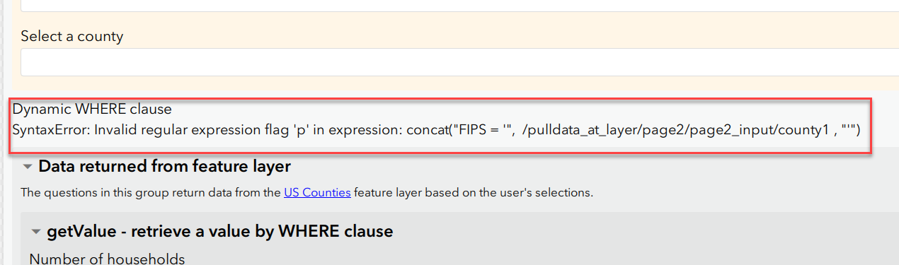 Solved: Query a Feature Layer by ArcGIS_Survey123 Not Work... - Esri Community