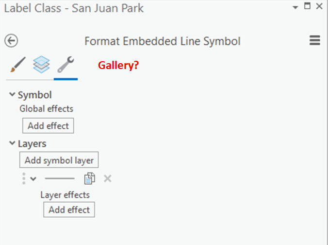 When formatting embedded symbols, show gallery - Esri Community