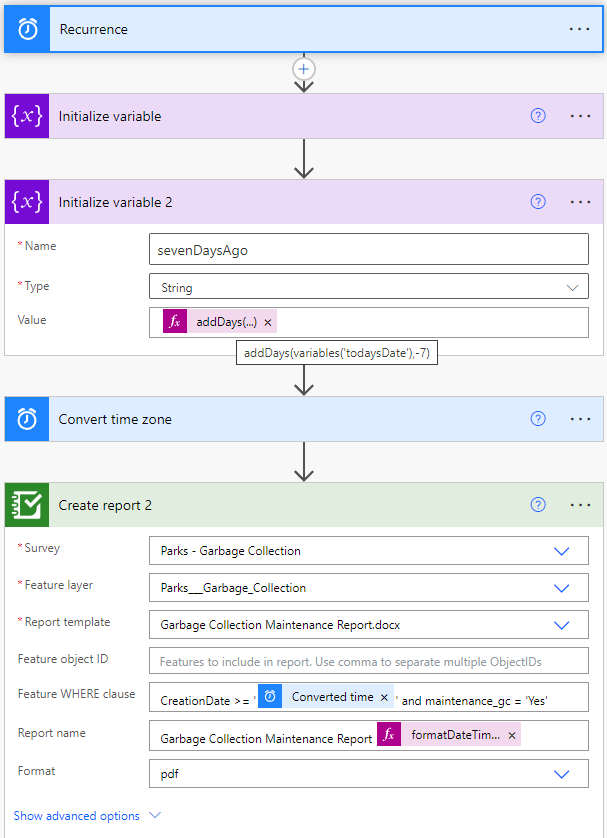 Survey123 Create Report action in Microsoft Power ... - Esri Community