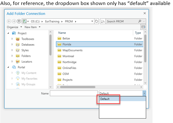 Help! Can't add folder connections or data to Arcg... - Esri Community