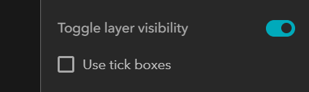 Tick boxes and radio buttons for map layers widget - Esri Community