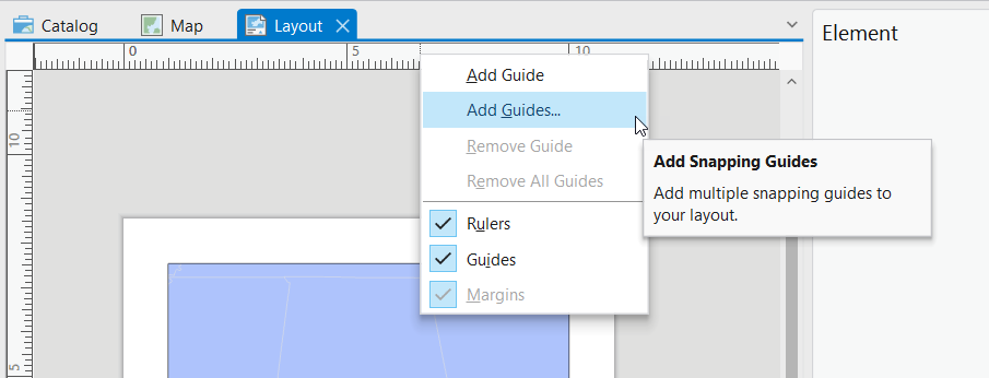 Snap to grid (layout items) - Esri Community
