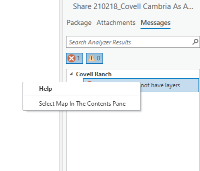 "Map does not have layers" when it clearly does - Esri Community