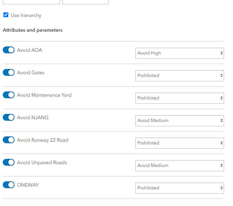 Directions Widget does not Recognize Restrictions ... - Esri Community