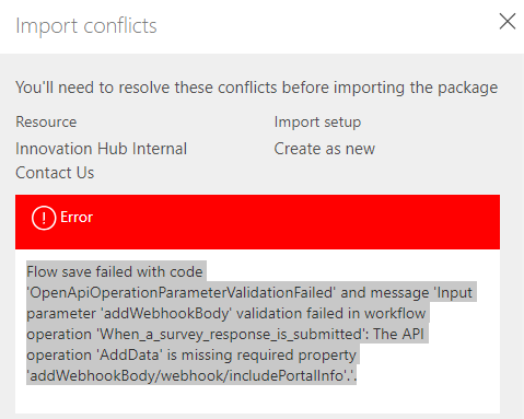 Power Automate Flow Import Error - Esri Community