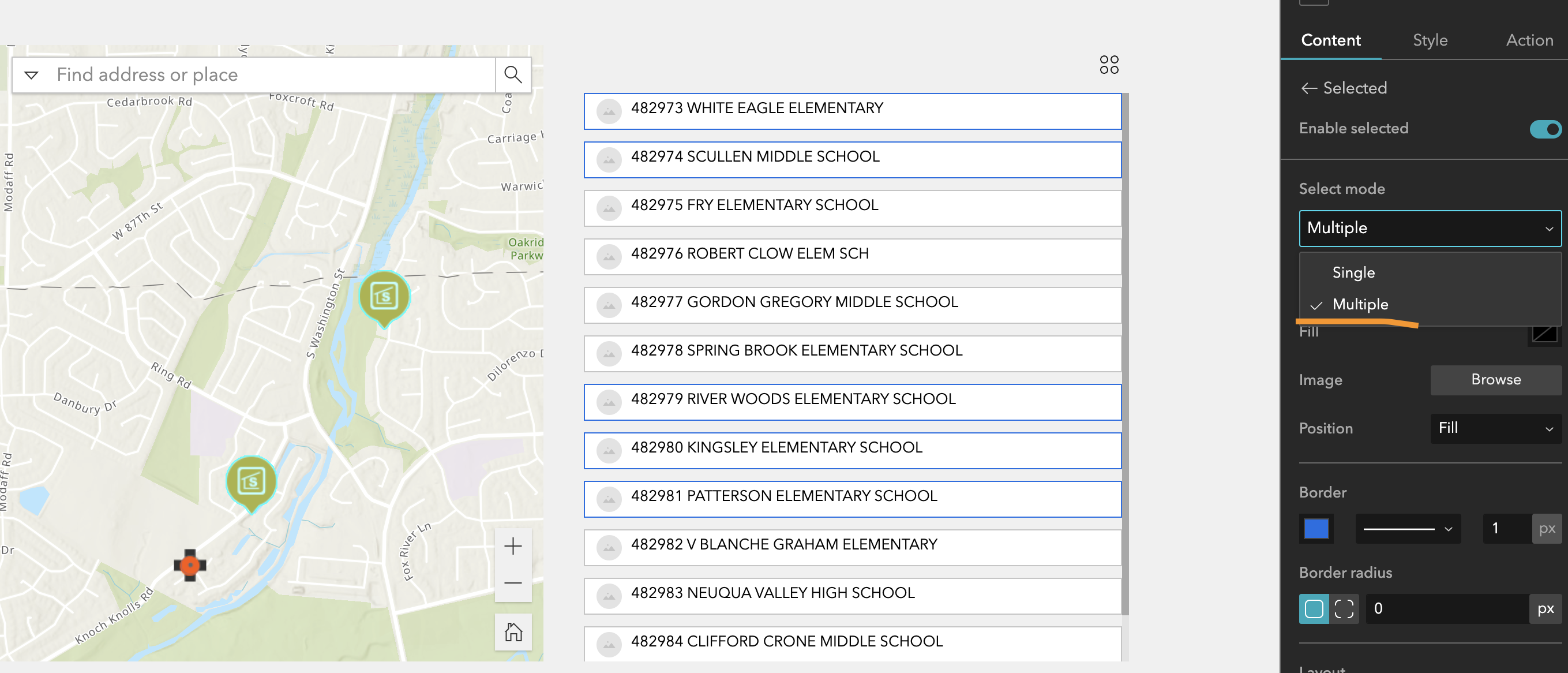 Solved: Allow users to create a list of features (parcels)... - Esri Community