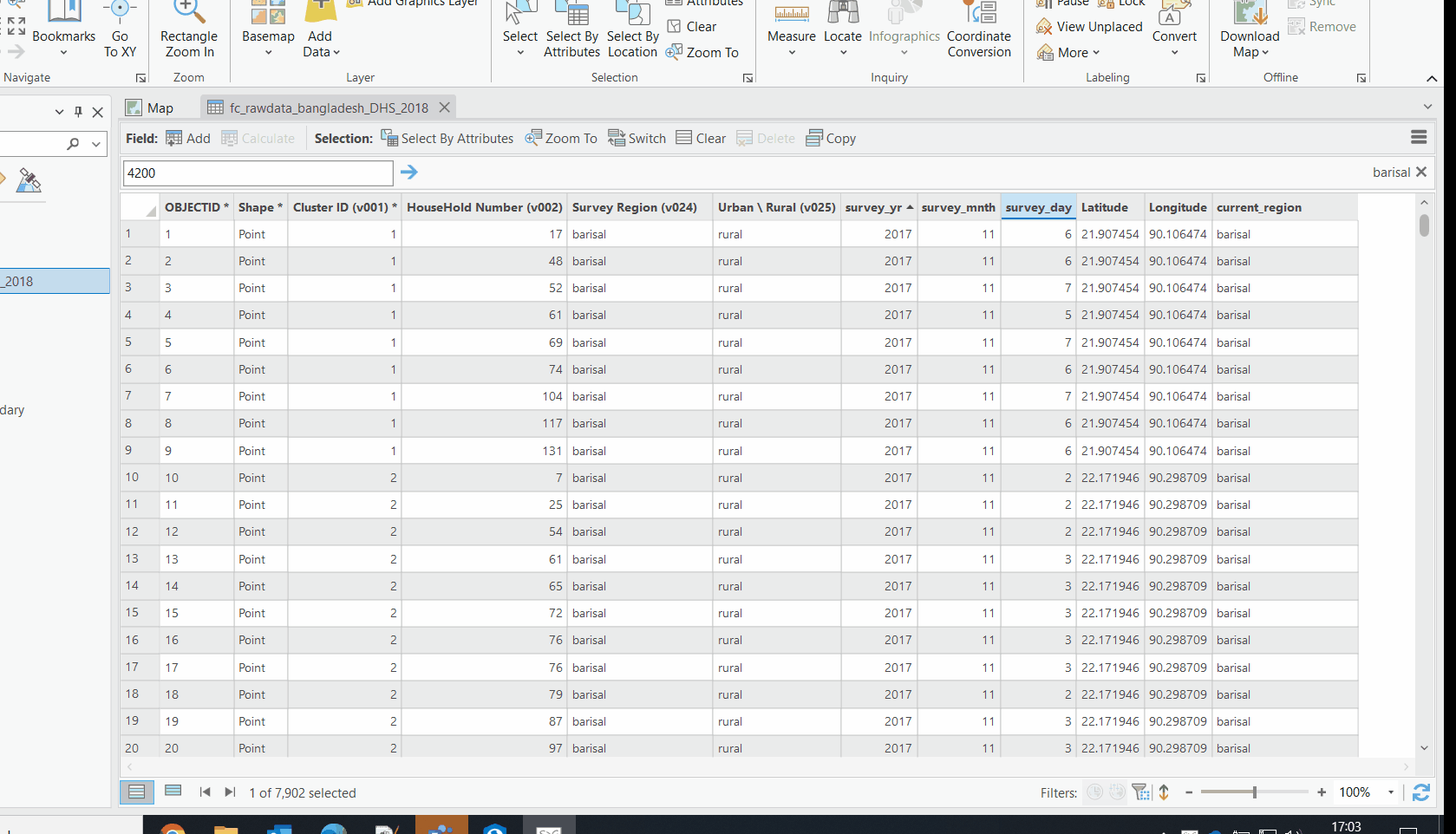 Attribute Table - "Scroll to Selected Record" Butt... - Esri Community
